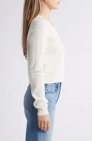 Boden Eva Cashmere Crop Cardigan
