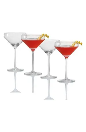 SCHOTT ZWIESEL Pure Set Of 4 Martini Glasses