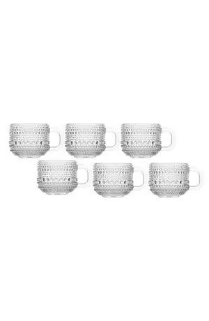 FORTESSA Jupiter Set Of 6 Espresso Cups - Clear
