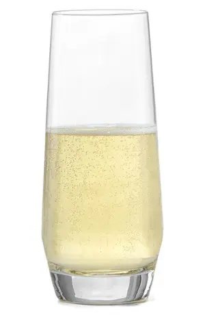 SCHOTT ZWIESEL Pure Set Of 6 Stemless Champagne Glasses