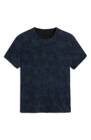 John Varvatos Reyes Reversible Burnout T-shirt - Black
