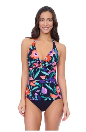 GOTTEX Halter Tankini - Black Multi