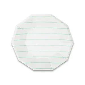 DAYDREAM SOCIETY Frenchie Striped Small Plates - Mint