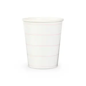 DAYDREAM SOCIETY Frenchie Striped 9 Oz Cups Blush