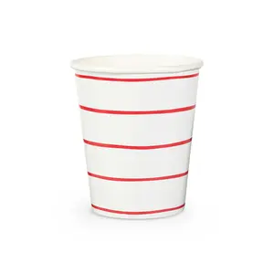 DAYDREAM SOCIETY Frenchie Striped 9 Oz Cups Candy Apple