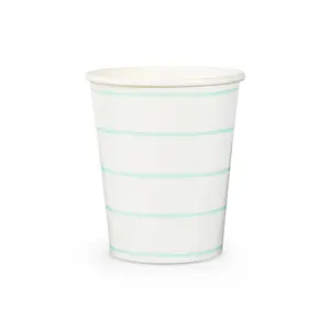 DAYDREAM SOCIETY Frenchie Striped 9 Oz Cups Mint