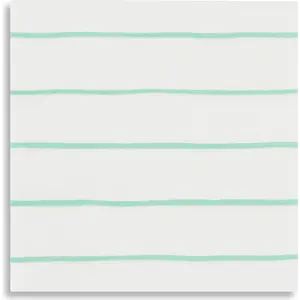 DAYDREAM SOCIETY Frenchie Striped Petite Napkins - Mint