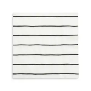 DAYDREAM SOCIETY Frenchie Striped Large Napkins - Ink