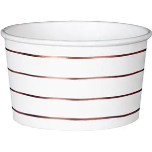 DAYDREAM SOCIETY Frenchie Striped Treat Cups - Rose Gold