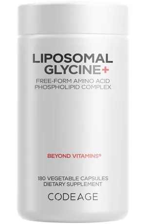 CODEAGE Liposomal Glycine+ Supplement, Free-form Amino Acid L-glycine 1500mg - White