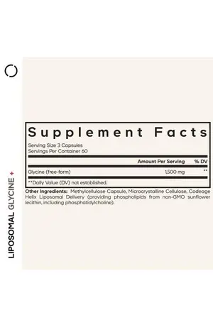 CODEAGE Liposomal Glycine+ Supplement, Free-form Amino Acid L-glycine 1500mg