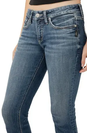 SILVER JEANS CO. Britt Low-rise Capri Jeans