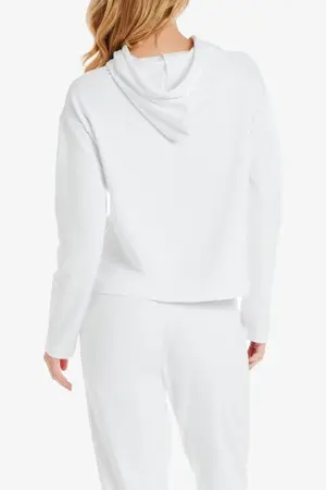 Helen Jon French Terry Hoodie - White