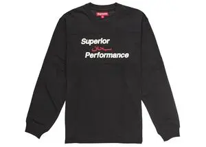 Supreme Arabic Mesh Long Sleeve Top - Black