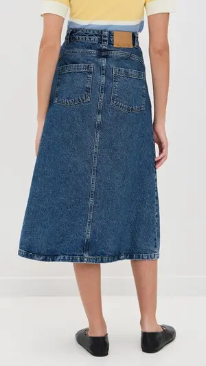 ALIGNE Troy Midi Denim Skirt