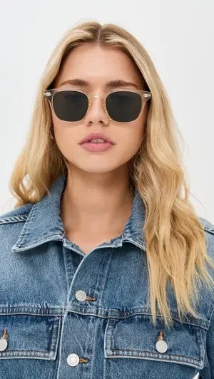 Garrett Leight Ace Ii Rectangle Sunglasses