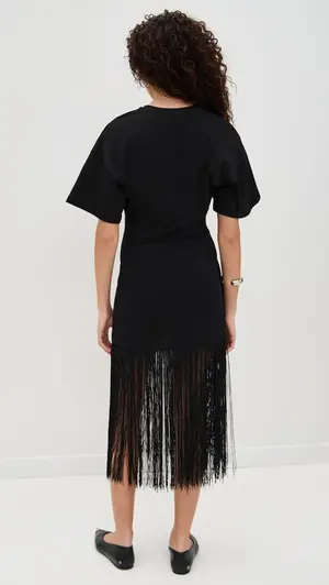 Pixie Market Fringe Jersey Dress