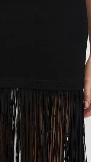 Pixie Market Fringe Jersey Dress