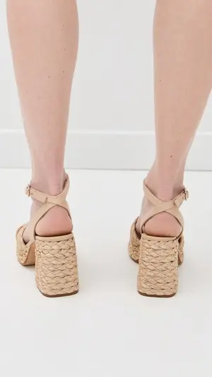 CastaÑer Valeriette Heeled Sandals - Natural