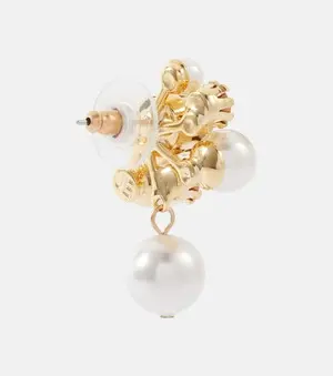JENNIFER BEHR Bristol Crystal And Faux Pearl Earrings - Gold