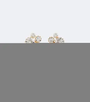 JENNIFER BEHR Bristol Crystal Stud Earrings - Gold