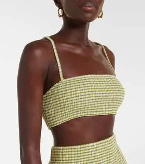 Vince Gingham Bra Top