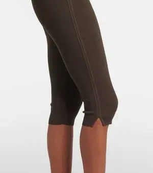 TOTEME Jersey Capri Pants - Brown