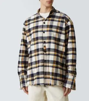 GREG LAUREN Plaid Cotton Shirt