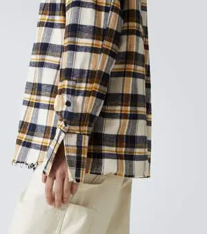 GREG LAUREN Plaid Cotton Shirt