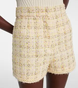 Giambattista Valli Checked Cotton-blend Shorts