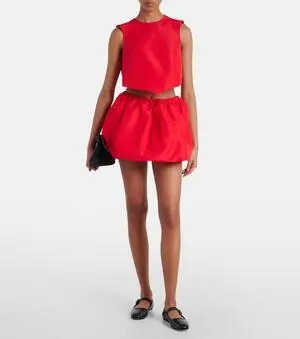 PATOU Volume Mini Skirt - Red