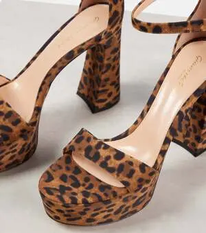 GIANVITO ROSSI Leopard-print Sandals