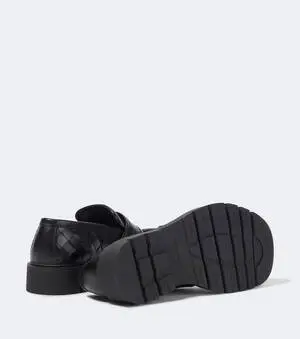 Bottega Veneta Haddock Intrecciato Leather Loafers