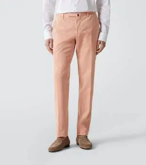 SLOWEAR Cotton Slim-fit Pants - Orange