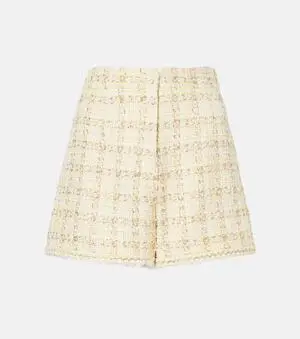 Giambattista Valli Checked Cotton-blend Shorts