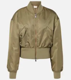 Saint Laurent Padded Bomber Jacket - Green