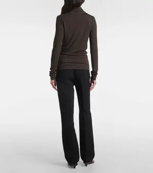 TOTEME Draped Jersey Top - Grey