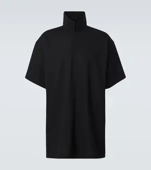 Balenciaga Bb Garderobe Cotton Piqué Polo Shirt