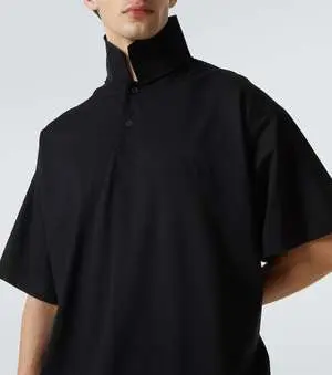 Balenciaga Bb Garderobe Cotton Piqué Polo Shirt