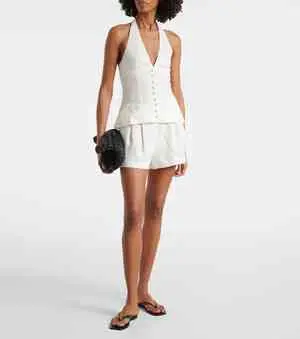 Faithfull The Brand Mirelle Linen Shorts - White