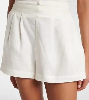 Faithfull The Brand Mirelle Linen Shorts - White