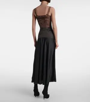 Balenciaga Trompe-l'oeil Lace Top - Black