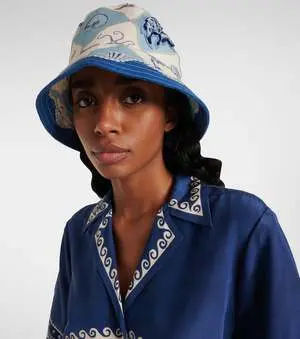 ALEMAIS Alémais Pia Linen Bucket Hat