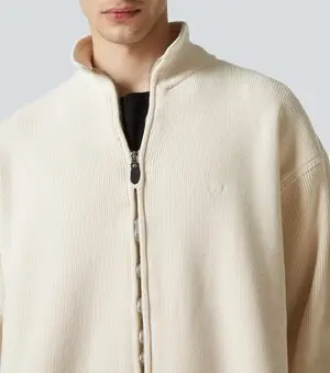 Balenciaga Logo Zip-up Cardigan