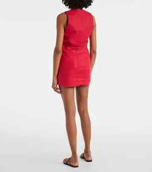 Faithfull The Brand Jane Linen Mini Skirt