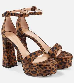 GIANVITO ROSSI Leopard-print Sandals