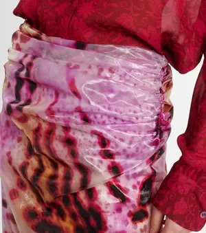 Dries Van Noten Sami Printed Midi Skirt