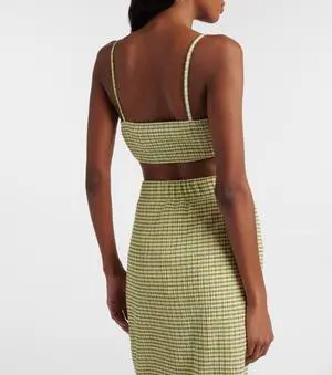 Vince Gingham Bra Top