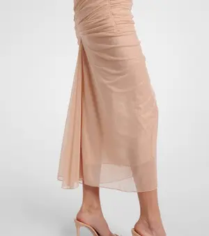 MUGLER Ruched Gown