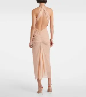 MUGLER Ruched Gown